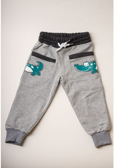 Jomoti Paça Lastikli Baskılı Eşofman Altı