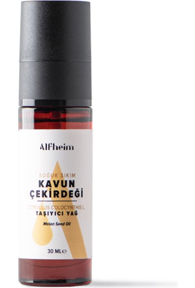 Alfheim Alfheim kavun Çekirdeği Taşıyıcı Sabit Yağı/ 30 ml Alfheim Alfheim kavun Çekirdeği Taşıyıcı Sabit Yağı/ 30 ml