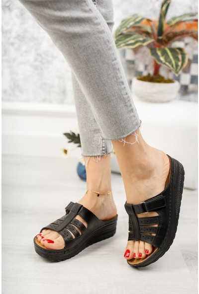 Jomoti Ortapedik Ped Dolgu Taban Cırtlı Terlik