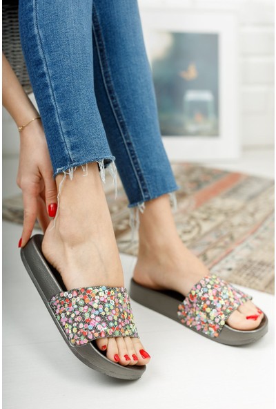 Jomoti Ortapedik Taban Meyve Desenli Terlik