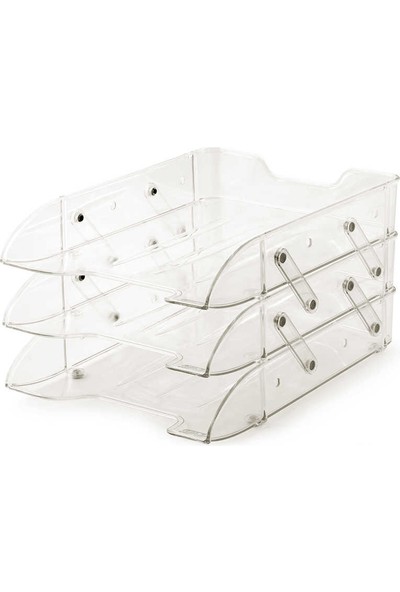 Mas Plastik Evrak Rafı 3lü