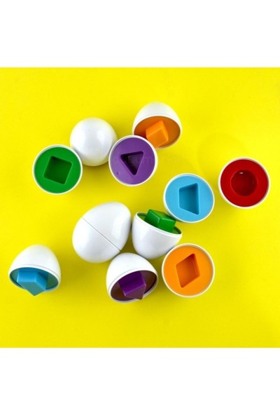 Okfis Geometrik Yumurta Eşleme Eğitici Oyuncak 6 Adet Okfis Geometrik Yumurta Eşleme Eğitici Oyuncak 6 Adet