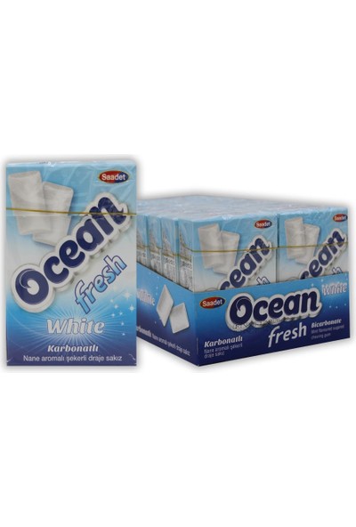 Saadet Ocean Fresh Karbonatlı Kutu Sakız 20 x 12 gr Saadet Ocean Fresh Karbonatlı Kutu Sakız 20 x 12 gr
