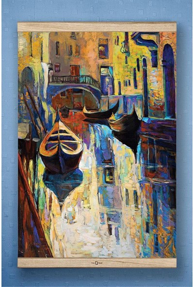 Heynoid Kanvas Poster & Venedik Kanalı & Çerçeveli Tablo