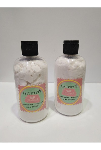 Petipatis Kedi Kum Koku Giderici Lavanta Set 2 Beyaz