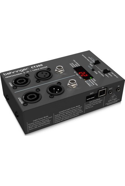 Behringer CT200 8 In 1 Kablo Test Cihazı Behringer CT200 8 In 1 Kablo Test Cihazı