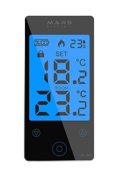 Tsp S30 Kablosuz Kombi Oda Nem Göstergeli Termostat Siyah Tsp S30 Kablosuz Kombi Oda Nem Göstergeli Termostat Siyah