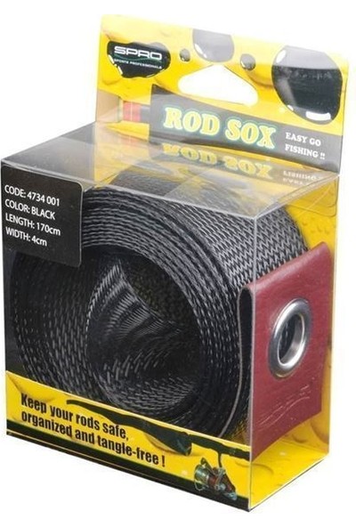 D. Spro Rod Sox Kamış Koruyucu Kılıf 170X4 Siyah