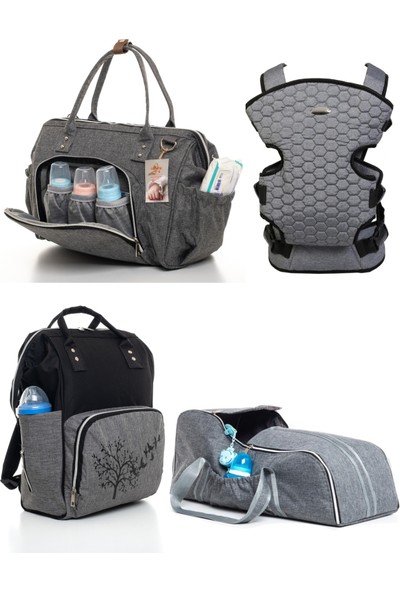 Sahra Bebek Elegance 4'lü Büyük Taşıma Seti-Portbebe, Kanguru, Bebek Bakım Sırt ve Omuz Çantası Sahra Bebek Elegance 4'lü Büyük Taşıma Seti-Portbebe, Kanguru, Bebek Bakım Sırt ve Omuz Çantası