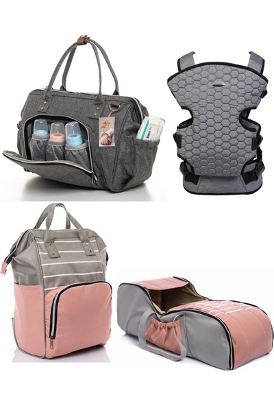 Sahra Bebek Elegance 4'lü Büyük Taşıma Seti-Portbebe, Kanguru, Bebek Bakım Sırt ve Omuz Çantası Sahra Bebek Elegance 4'lü Büyük Taşıma Seti-Portbebe, Kanguru, Bebek Bakım Sırt ve Omuz Çantası