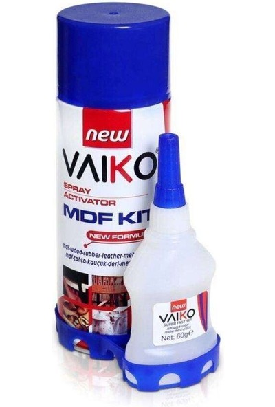 Tazador Vaıko 200ML + 20G Plastik Mdf Seramik Hızlı Yapıştırıcı