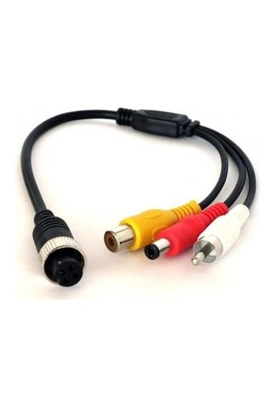 Techsmart Mdvr Kamera Kablo Dişi 4 Pın To Rca Dc Rca Kablo Techsmart Mdvr Kamera Kablo Dişi 4 Pın To Rca Dc Rca Kablo