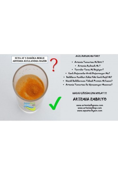 Yemmama Decapsulated Artemia Dekapsüle 35 gr