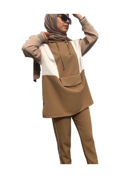 Ayriss Kapşonlı Spor Tesettür Takım