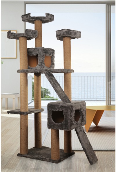 Miss Tuna Tırmalama Ve Oyun Standı Gri