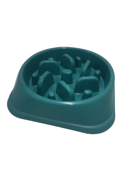 Nunbell Yavaş Yeme Mama Kabı Yeşil 20 x 4,5 cm