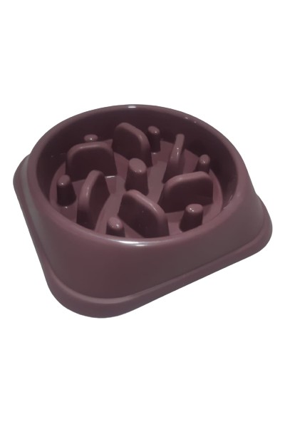 Nunbell Yavaş Yeme Mama Kabı Kahve 20 x 4,5 cm