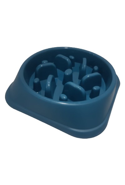 Nunbell Yavaş Yeme Mama Kabı Mavi 20 x 4,5 cm