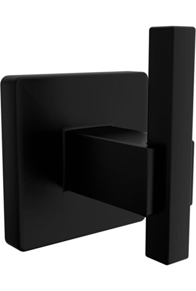 Fndhome Siyah Kare Tekli Bornoz Askılık Fndhome Siyah Kare Tekli Bornoz Askılık