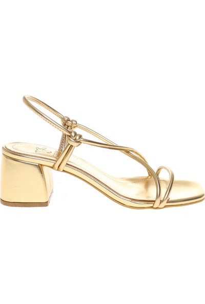 Fabrika Topuklu Ayakkabı, 40, Altın