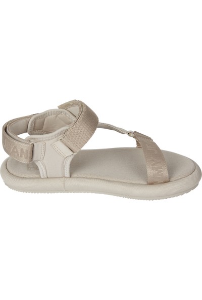 Tommy Hilfiger EN0EN01842ABM Polyester Bej Kadın Sandalet