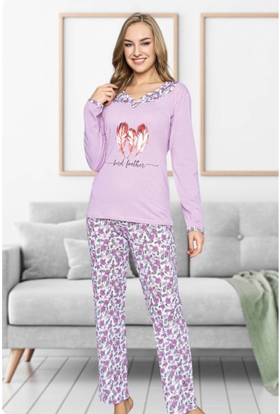 L'Amore Uzun Kollu Kadın Pijama Takımı