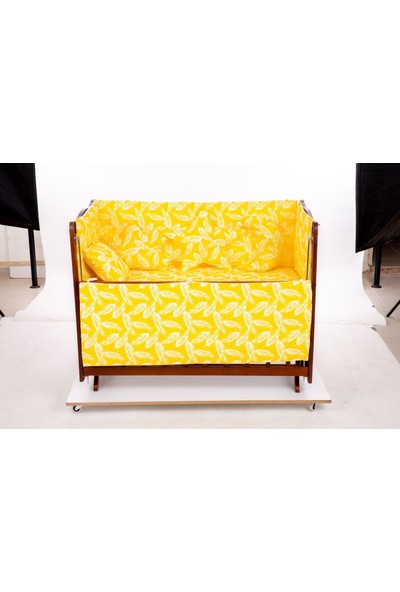 Mats Yaprak Desenli Bebek Uyku Seti 10 Parça 70 x 130 cm