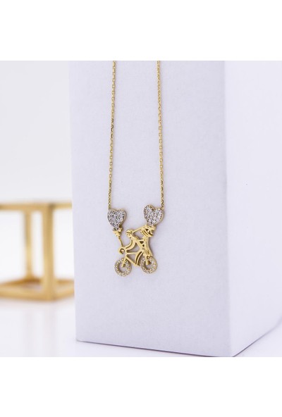 latif kuyumcu 14 Ayar Altın Kalpli Bisiklet Kolye LKSKLY0111 latif kuyumcu 14 Ayar Altın Kalpli Bisiklet Kolye LKSKLY0111