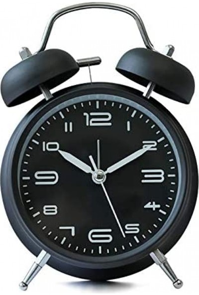 Veeki Arkadan Aydınlatmalı 4 Inç Ikiz Zil Çalar Saat, Sessiz Titreşimsiz, Pille Çalışan, Yüksek Sesle Uyandırma Çalar Saat (Siyah) (Yurt Dışından) Veeki Arkadan Aydınlatmalı 4 Inç Ikiz Zil Çalar Saat, Sessiz Titreşimsiz, Pille Çalışan, Yüksek Sesle Uyandırma Çalar Saat (Siyah) (Yurt Dışından)