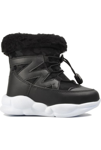 Twingo 7595 Siyah Kız Çocuk Içi Kürklü Kar Botu