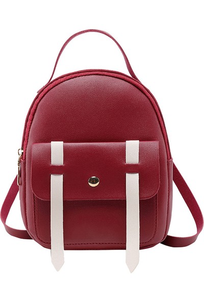 Kadın Çevirme Kapak Cep Fermuar Mini Sırt Çantası Seyahat Okul Çantası Kılıfı Çanta Kadın Çevirme Kapak Cep Fermuar Mini Sırt Çantası Seyahat Okul Çantası Kılıfı Çanta