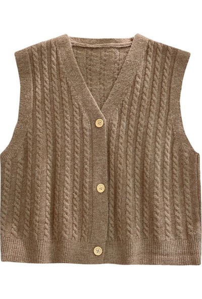 Gogoo Kadın Örme Yelek (Yurt Dışından)