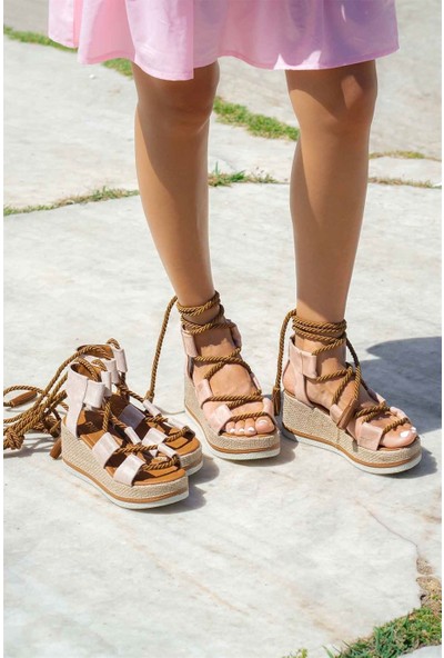 7erbilden Leona Dolgu Topuk Sandalet