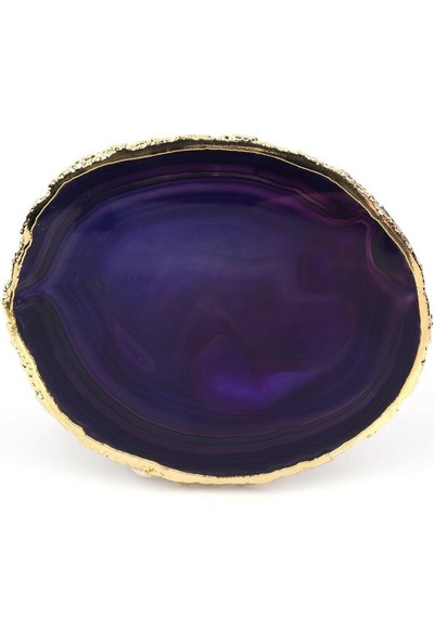 Keys Shop Akik Doğal Taş Mor Plaka