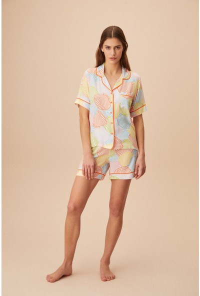 Suwen Seashell Maskulen Şort Takımı Suwen Seashell Maskulen Şort Takımı