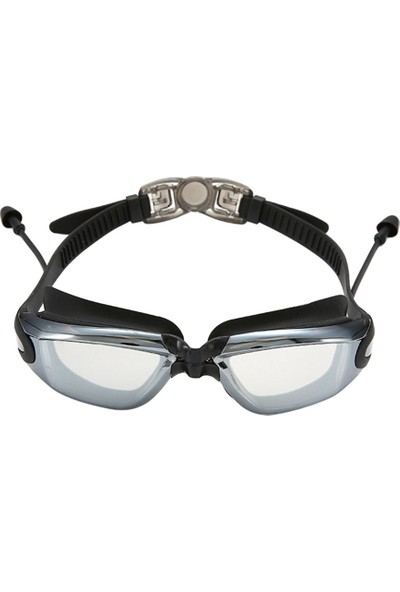 Pc Yüzme Gözlük Kulaklık Goggles ile Gözlük Maskeleri Su Gözlük Yüzme Için Siyah (Yurt Dışından)