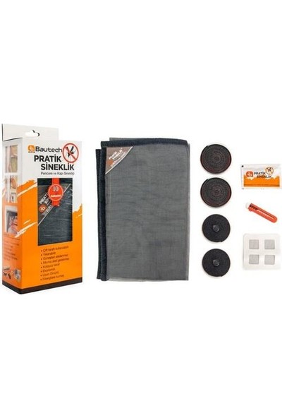 Mavienerji Pratik Hazır Sineklik Pencere Sineklik 80X140 cm Fiberglass Sineklik