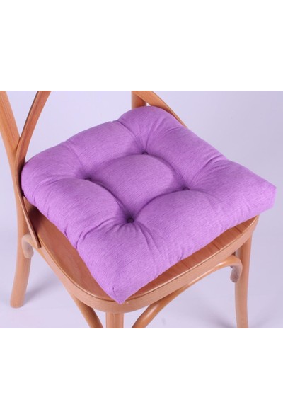 Altın Pamuk Lina Pofidik Sandalye Minderi Özel Dikişli Bağcıklı 40X40CM Altın Pamuk Lina Pofidik Sandalye Minderi Özel Dikişli Bağcıklı 40X40CM
