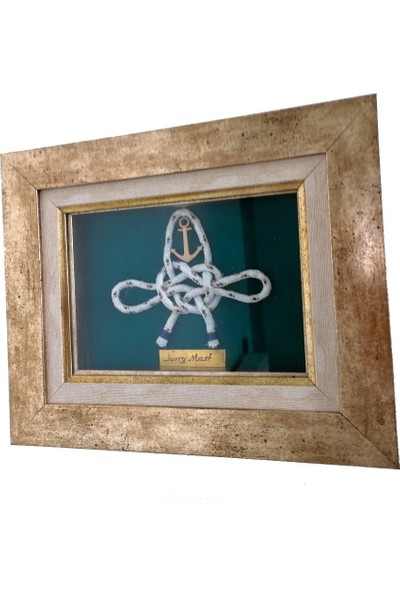 Deniz Marine Dekoratif Denizci Düğümlü Jury Mast Knot Pano Deniz Marine Dekoratif Denizci Düğümlü Jury Mast Knot Pano