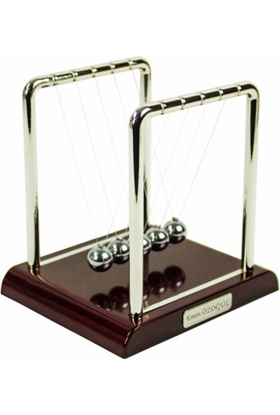 Hediye Rengi Isme Özel Masa Üstü Newton Denge Topları Orta Boy