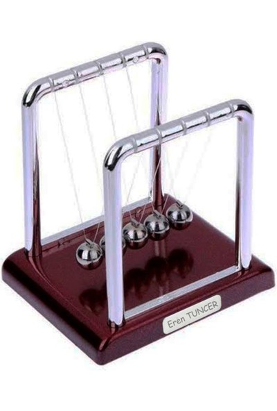 Hediye Rengi Isme Özel Masa Üstü Newton Denge Topları Küçük Boy