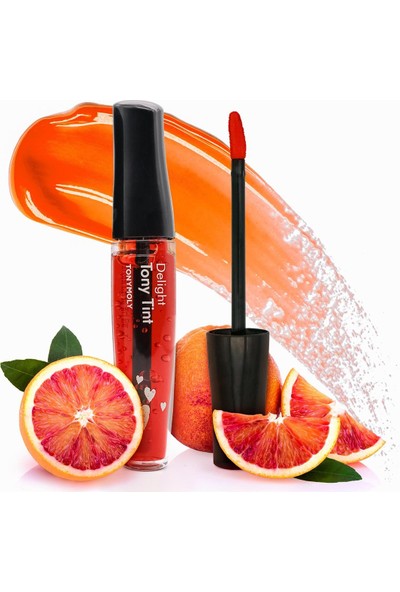 Tonymoly Dudak Parlatıcısı Delight TONY Nemlendirici Renklendirici Portakal Dudak Bakımı 8ml
