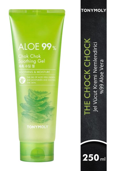 Tonymoly Vücut Kremi Aloe 99% Chock Chock Yatıştırıcı Aloe Vera Cilt Bakımı 250ml