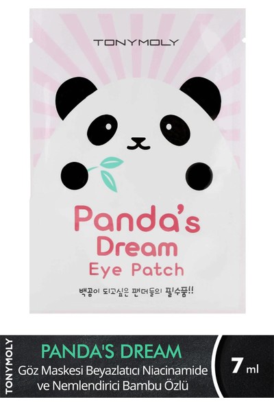 Tonymoly Göz Maskesi Panda's Dream Beyazlatıcı Niacinamide Bambu C Vitamini Cilt Bakımı 7ml Tonymoly Göz Maskesi Panda's Dream Beyazlatıcı Niacinamide Bambu C Vitamini Cilt Bakımı 7ml