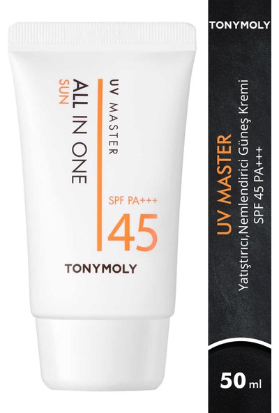 Tonymoly Güneş Kremi UV Master All in One Nemlendirici Meyve ve Çiçek Özlü SPF 45 PA+++ 50ml