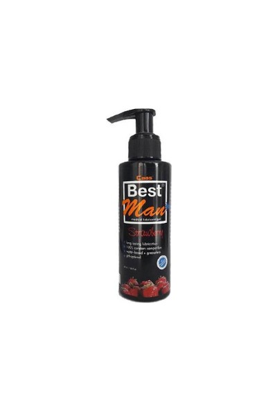 Best Man Cabs Best Man Su Bazlı Çilek Aromalı Kayganlaştırıcı Jel 150 ml