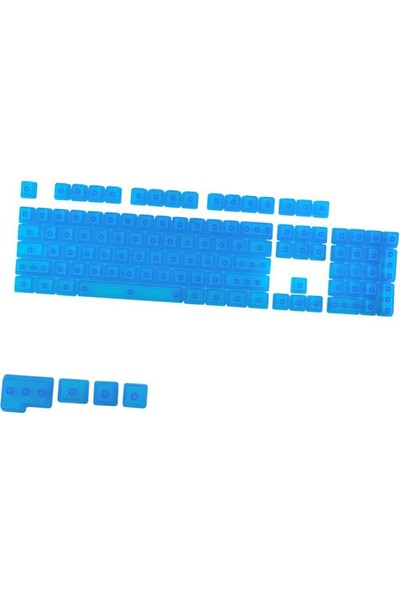 Dıy Şeffaf Keycaps Kiraz Mx / Clone Için Kaymaz Oem Profil Mavi Şeffaf Anahtarları
