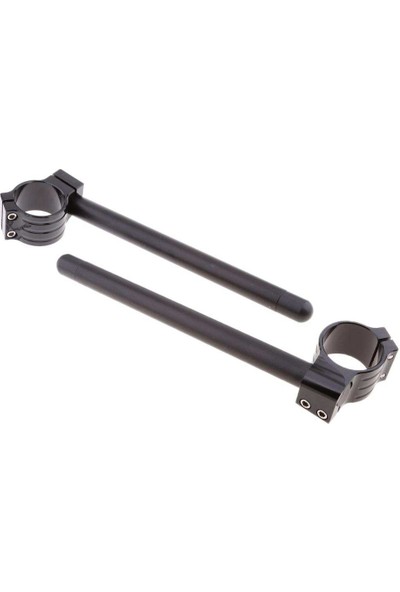 48MM Cnc Motosiklet Evrensel Klip Çatal Kolu Bar Gidonları Siyah