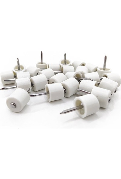 Ilhan Usta Çivili Raf Pimi Beyaz Paket 100 Adet