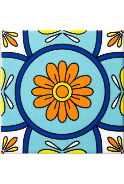 Can Seramik 10*10 cm Cç-92 Kütahya Çini Karo 5'li 1 Paket